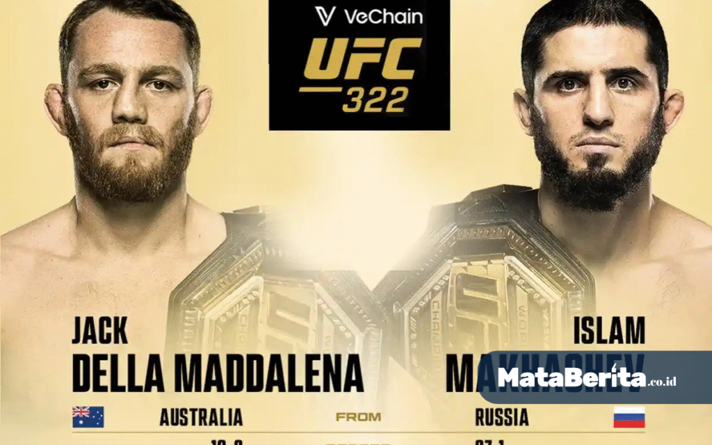 Jadwal UFC 322: Della Maddalena vs Islam Makhachev di New York - MataBerita